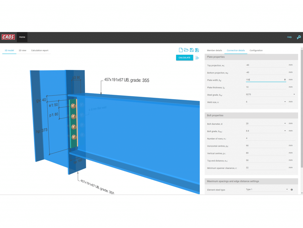 Steel Simple Connection Designer - CADS UK